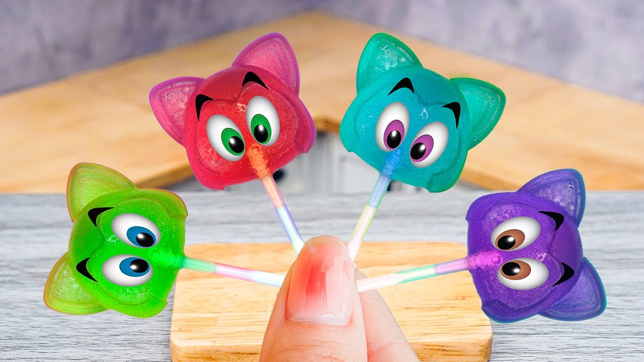 Sweet & Cutest Miniature Colorful Gummy Jelly | ASMR Cooking Mini Food ...