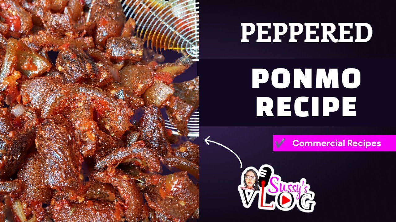 How I made Peppered Ponmo Recipe for a Client's Order | Commercial Food ...