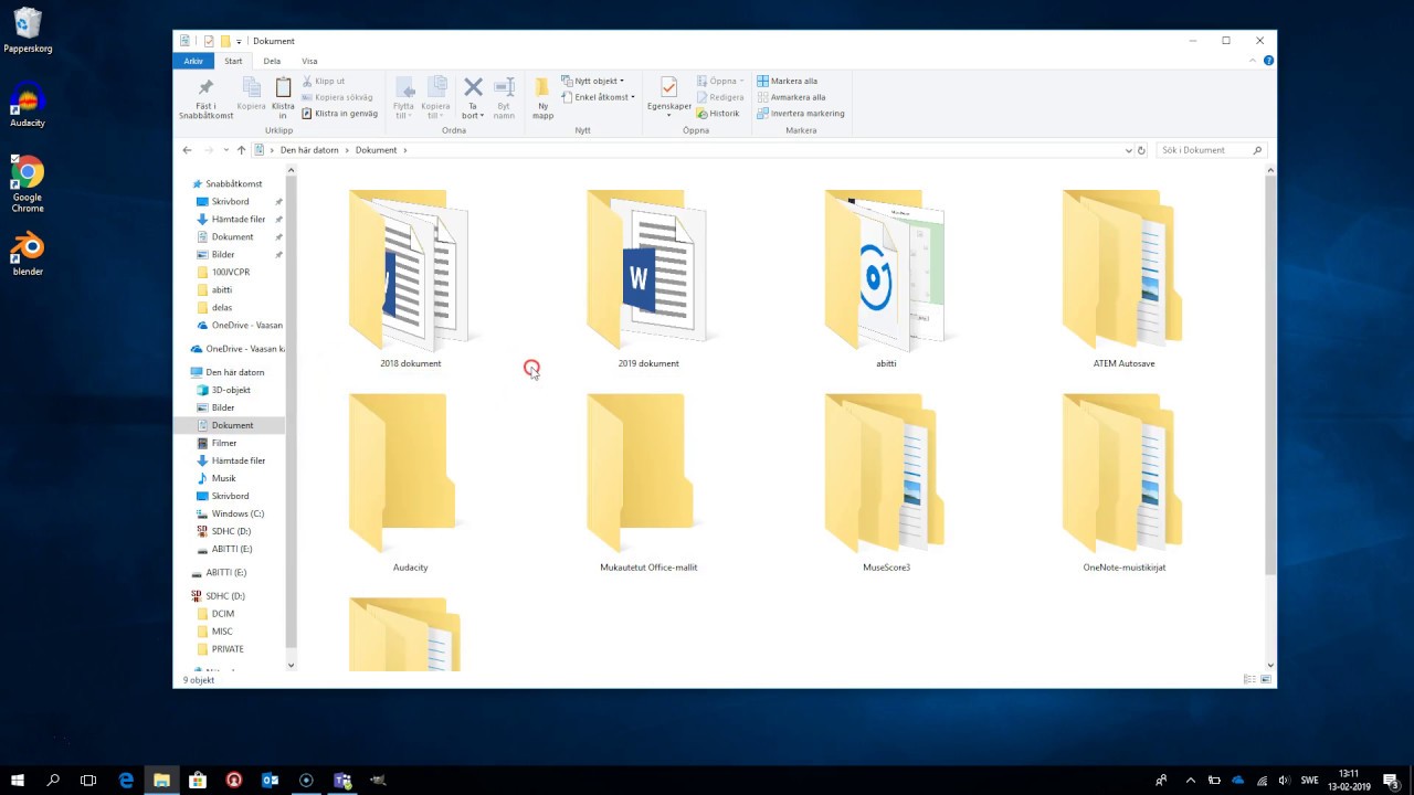Datorns grundfunktioner: hantera filer och mappar - YouTube