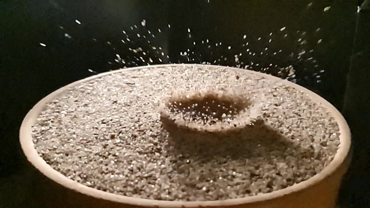 Crater formation in slow motion. Impact Simulation. - YouTube