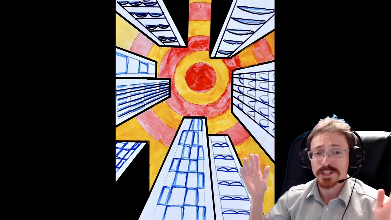 One Point Perspective - Art II Lesson - 3D Buildings City Scape ...