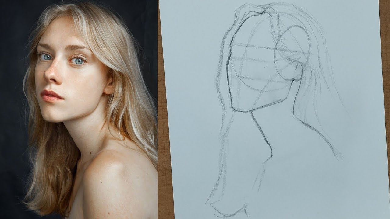 Head proportions tutorial with Loomis Method - YouTube