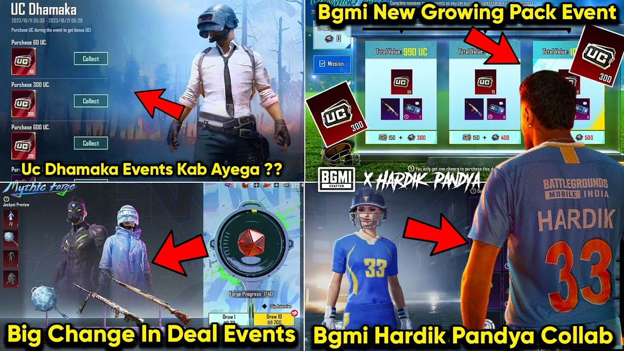 Free Uc Dhamaka Events Release Date | Bgmi New Upcoming Growing Pack ...