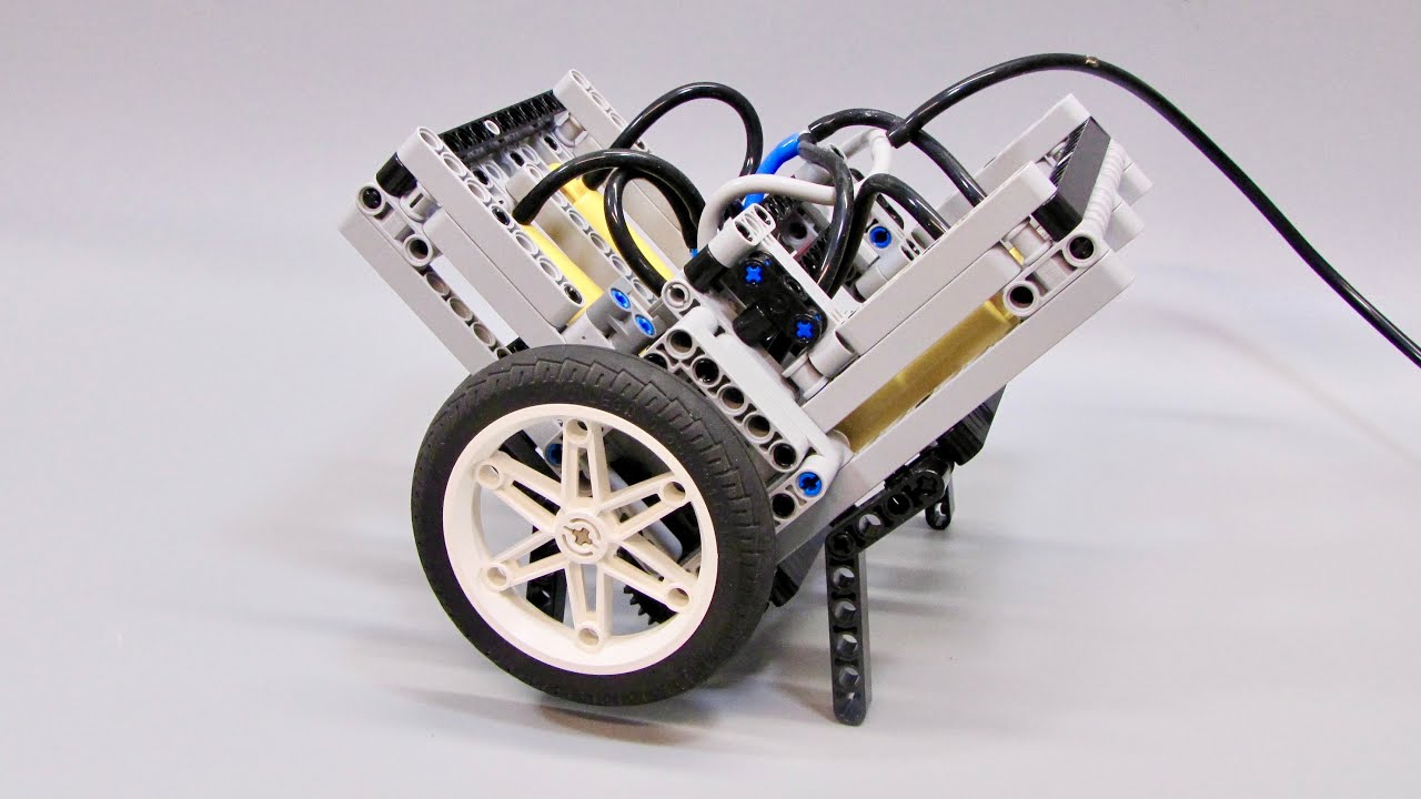 Building and Running 3 Levels of LEGO Pneumatic Engines - YouTube