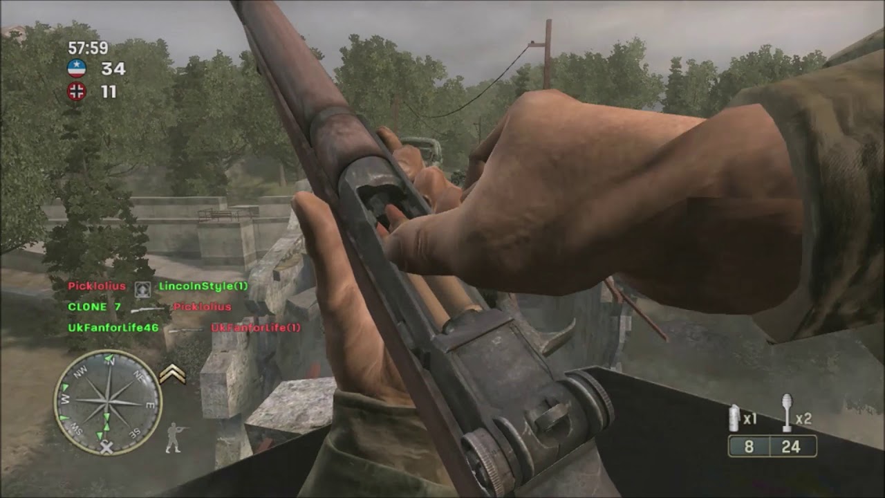 CoD 3 - A Deadly 3 Minutes With The M1 Garand - YouTube