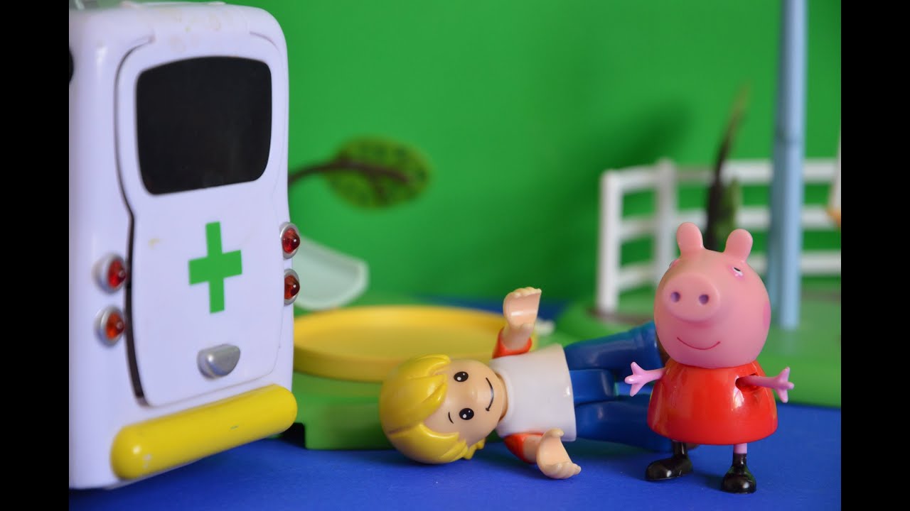 Peppa Pig English Episode Ambulance Rescue PlaySkool Kids At The Part ...