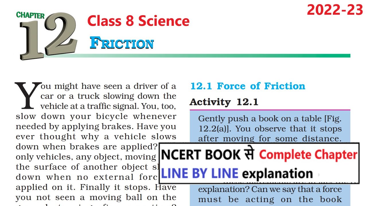 Friction Class 8 Science Chapter 12 Full Chapter YouTube friction-class-8-science-chapter-12-full-chapter-youtube