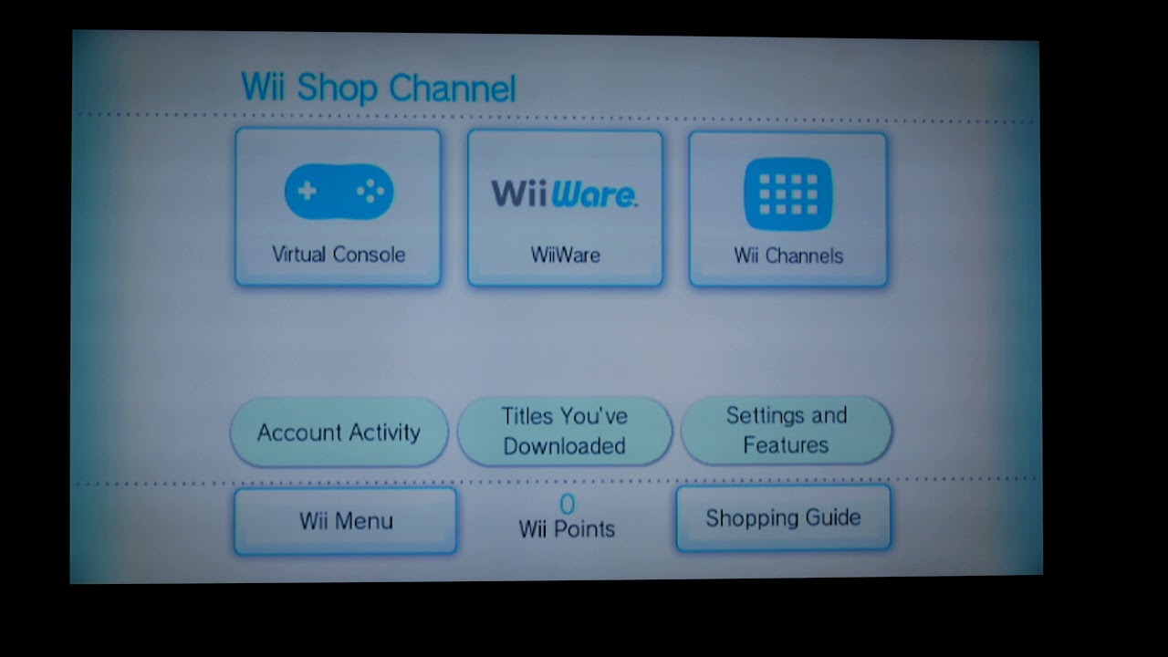 Nintendo Wii Shop Channel at 2:16 am on 01/26/2019 in a cold room with ...