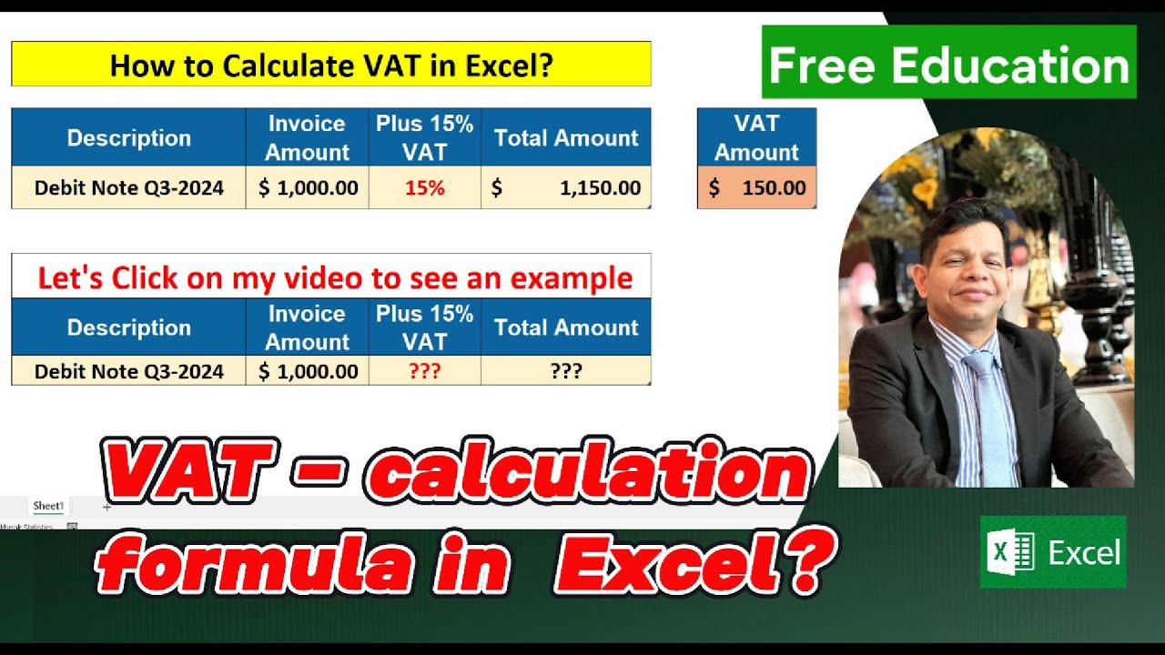 How to Calculate VAT in Excel? - YouTube