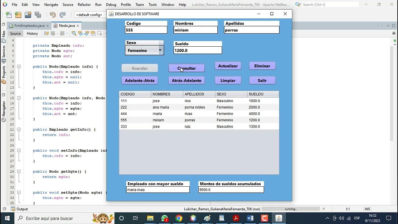 ESTRUCTURA DE DATOS ORIENTADO A OBJETOS - LISTA DOBLEMENTE ENLAZADA - JAVA. - YouTube