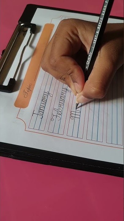 "March" in cursive writing | Cursive handwriting practice - YouTube