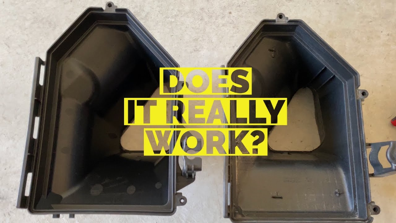 Post Hellcat Air Box Driving Temps - YouTube