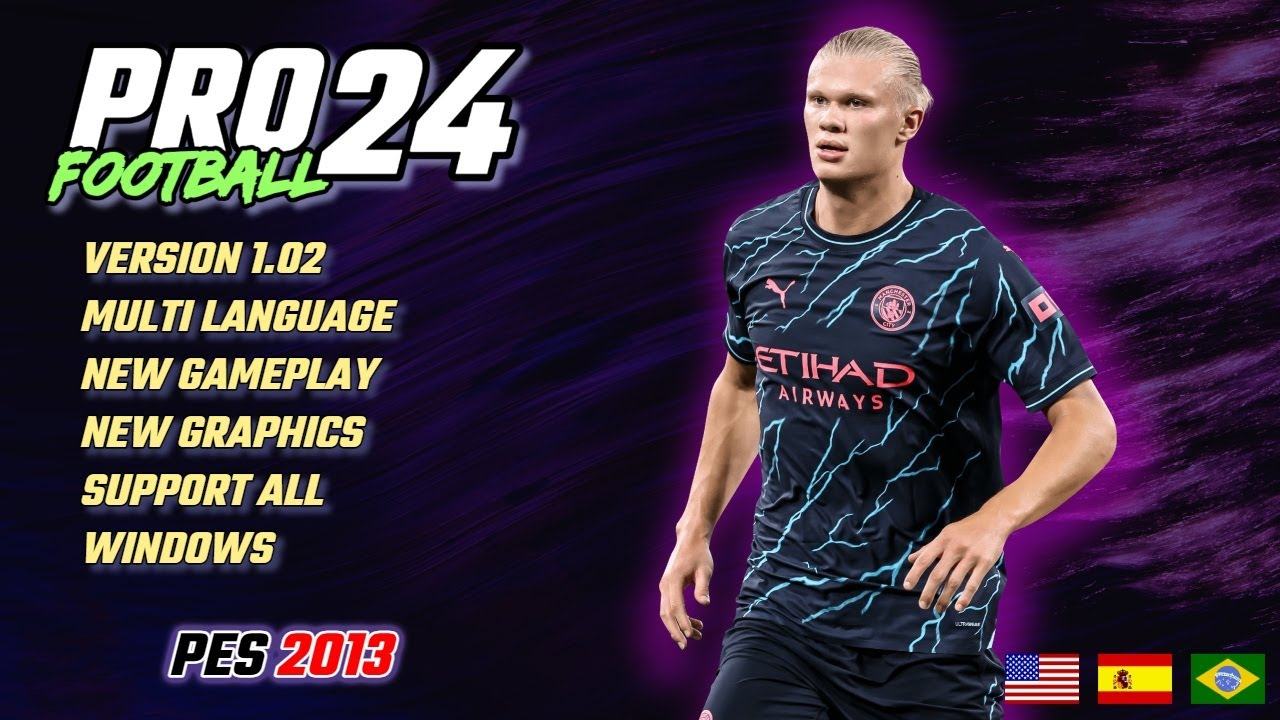 PROFOOTBALL 24 EL PARCHE DE PES 2013 QUE SUPERA A LOS JUEGOS ACTUALES - YouTube