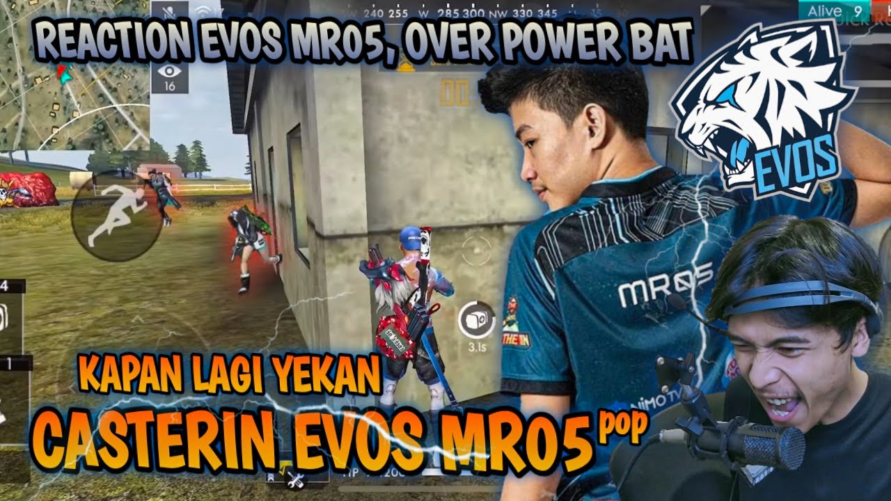 GAMEPLAY EVOS MR05 TERLALU OVER POWER+CASTERIN YEKAN! REACTION MR05 ...