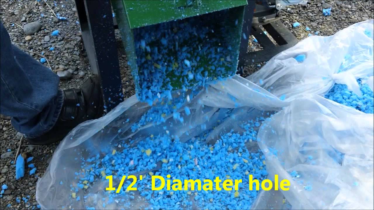 Foam shredder - YouTube