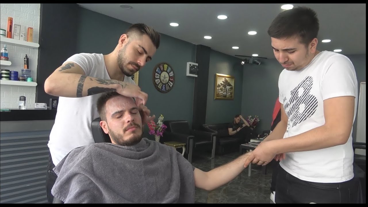 ASMR Turkish Barber Face,Head and Body Massage 241 - YouTube