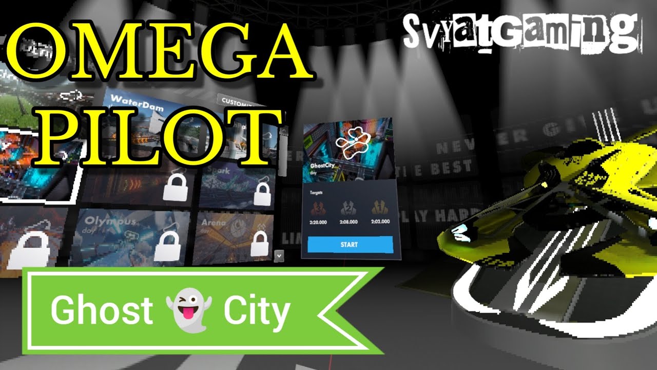 Omega Pilot VR Game - Ghost City 10 position / Pico 4 VR headset / Race ...