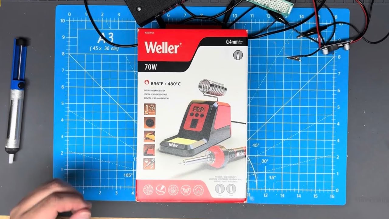 Best Beginner Soldering Station? Weller WLSKD7012A Review - YouTube
