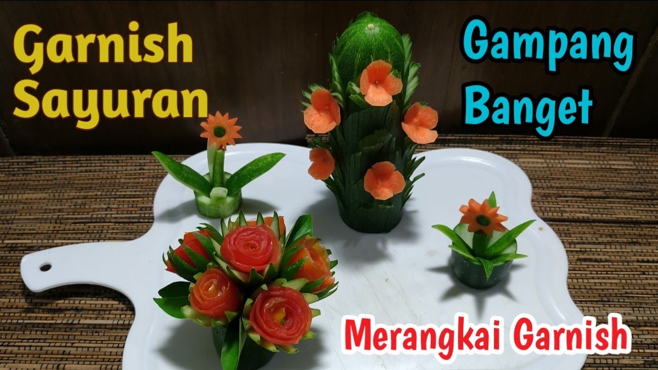 HIASAN TUMPENG DARI TIMUN DAN TOMAT//HOW TO MAKE CUCUMBER AND CARROT ...