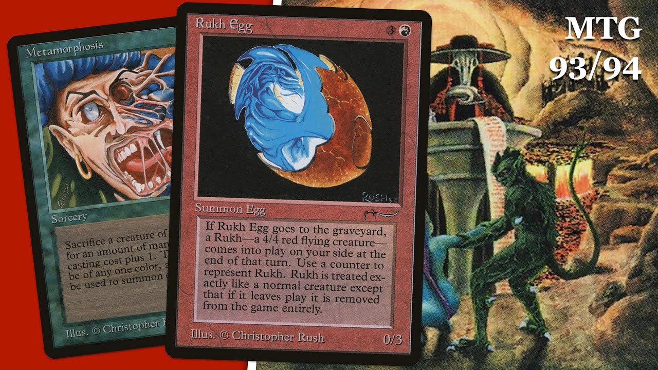 UBR Metamorphosis vs Mono Black Thrulls, MTG 93/94 Theme Decks #mtg9394 ...