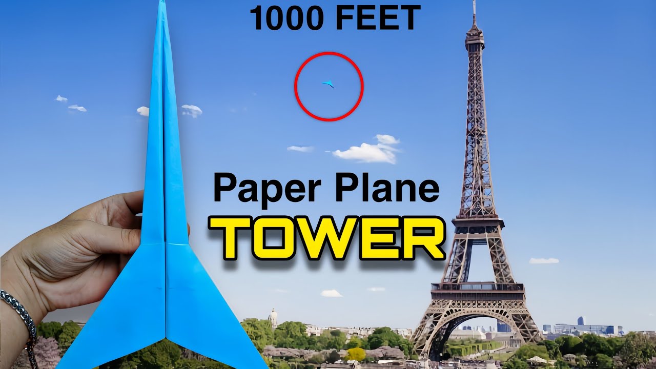 How to make a paper airplane ( TOWER) | Paper plane Tower - YouTube