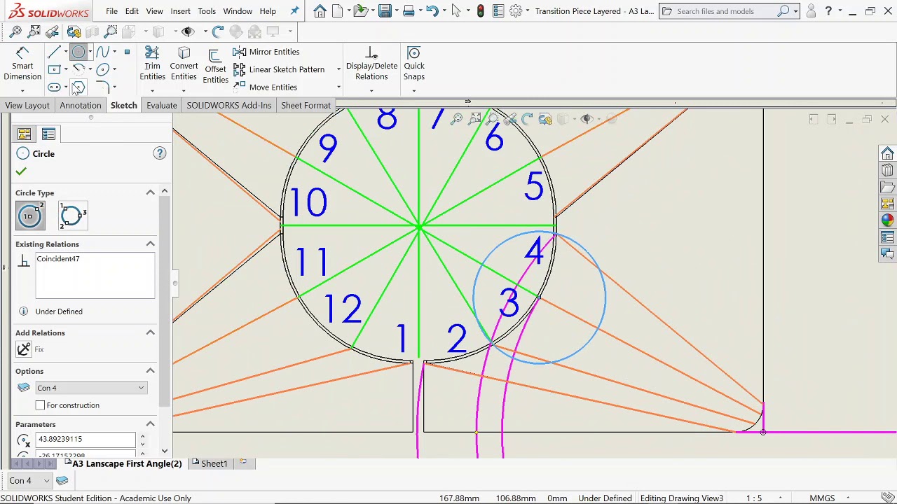 Digital Resource - SolidWorks Drawing Transition Pieces - YouTube