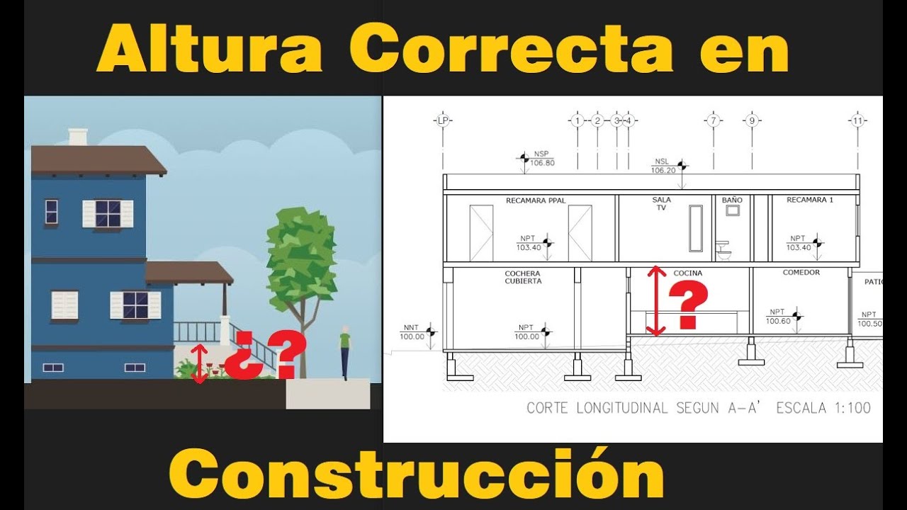 Alturas recomendadas en una construcción 🏡 - YouTube