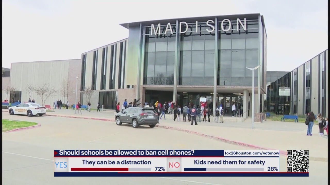 Cell phone ban at Madison High school takes effect - YouTube