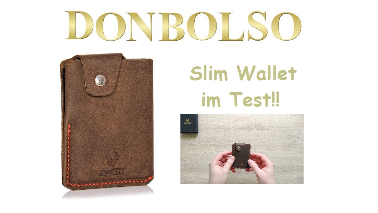 Slim Wallet Donbolso Bern im Test!! mit Münzfach I Herren ...