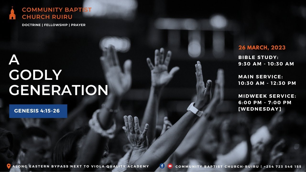 SERMON: A GODLY GENERATION SPEAKER: REV CHARLES IRUNGU - YouTube