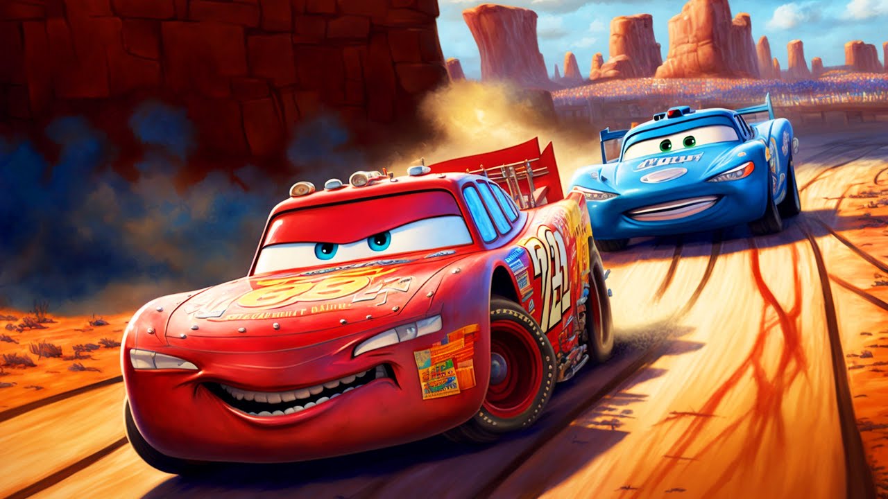 Disney Cars Video Game ⚡️🚘 Lightning McQueen racing with Doc Hudson ...