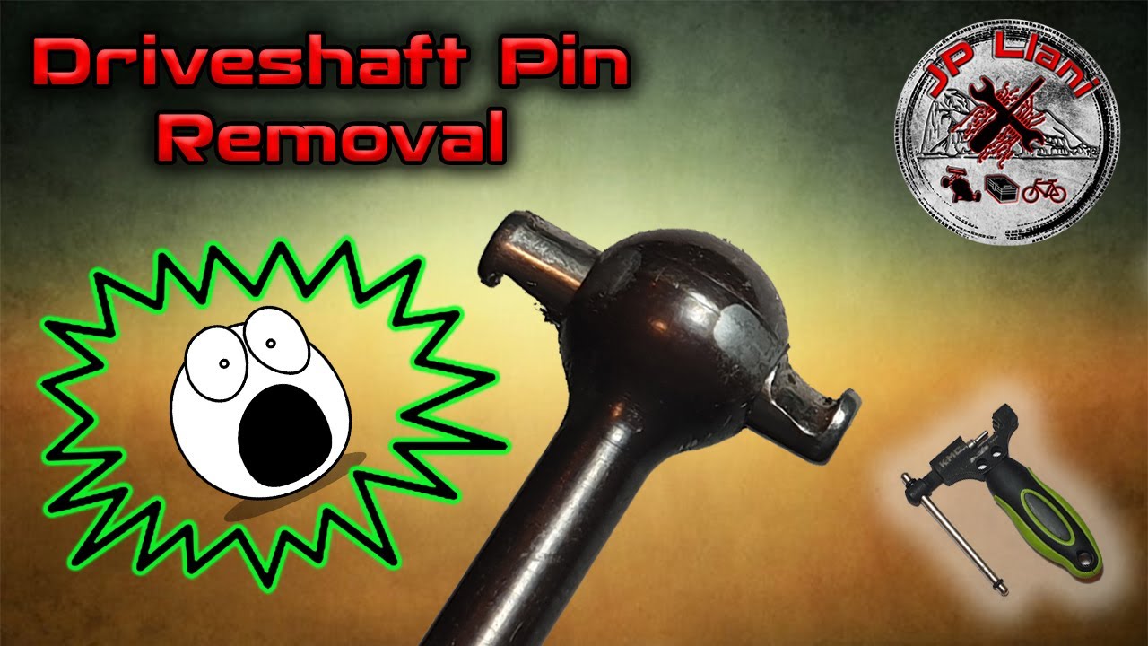 How to replace and remove Drive shaft pin using no special tools. Only ...