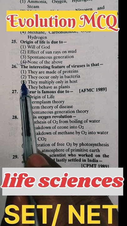 Evolution || life science || evolution mcq - YouTube