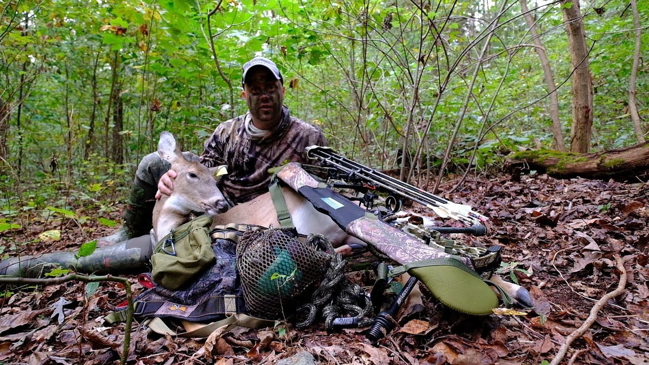Aero Hunter Kestrel TreeSaddle - Self filmed doe hunt 10-9-19 - YouTube