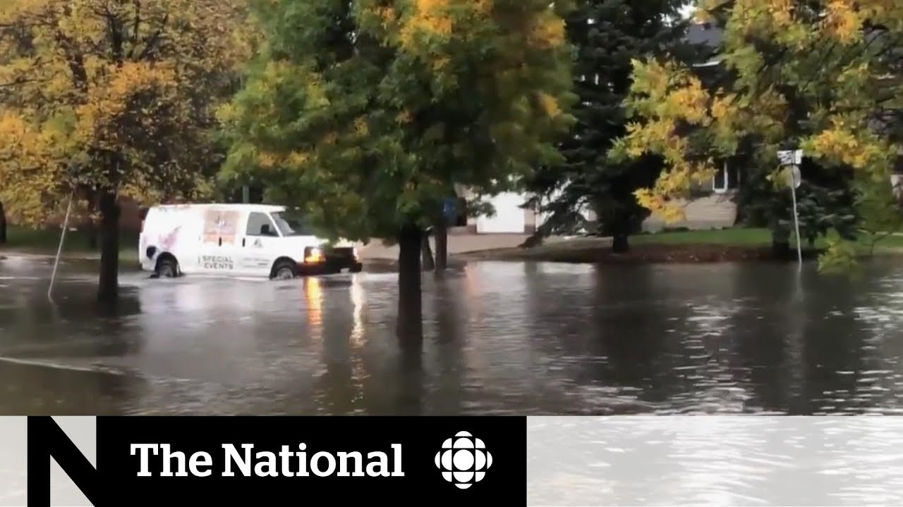 Severe weather, flash flooding hits southern Manitoba - YouTube