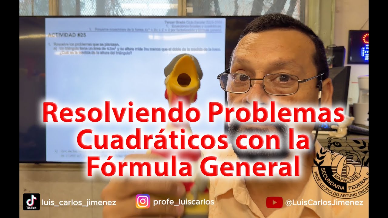 Resolviendo Problemas Cuadráticos con la Fórmula General - YouTube
