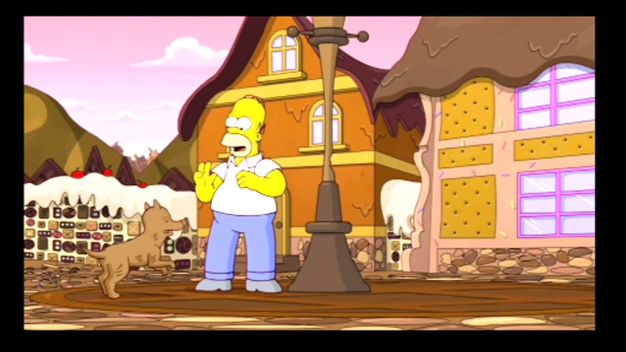 PS2 The Simpsons Game The Land of Chocolate - YouTube