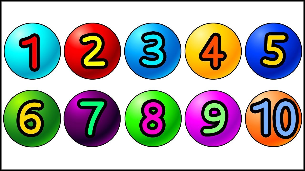 Numbers with there values # 1 to 10 numbers - YouTube