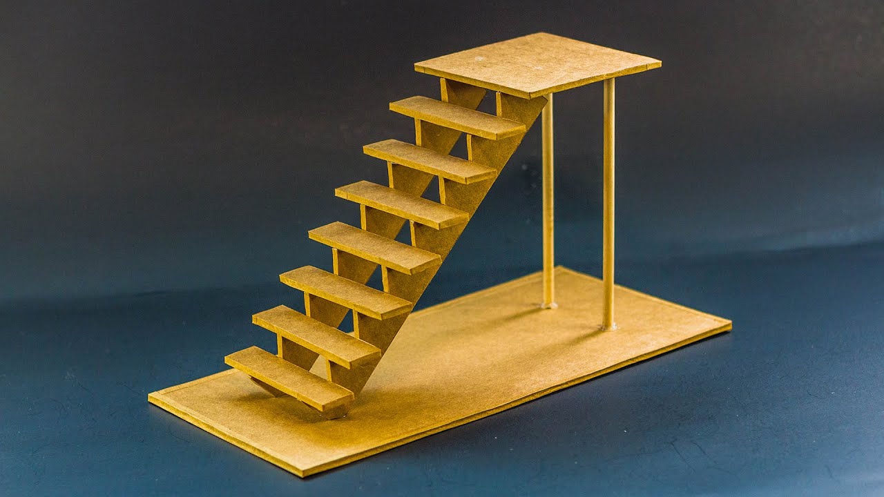Science Projects | 3D Stairs Model - YouTube