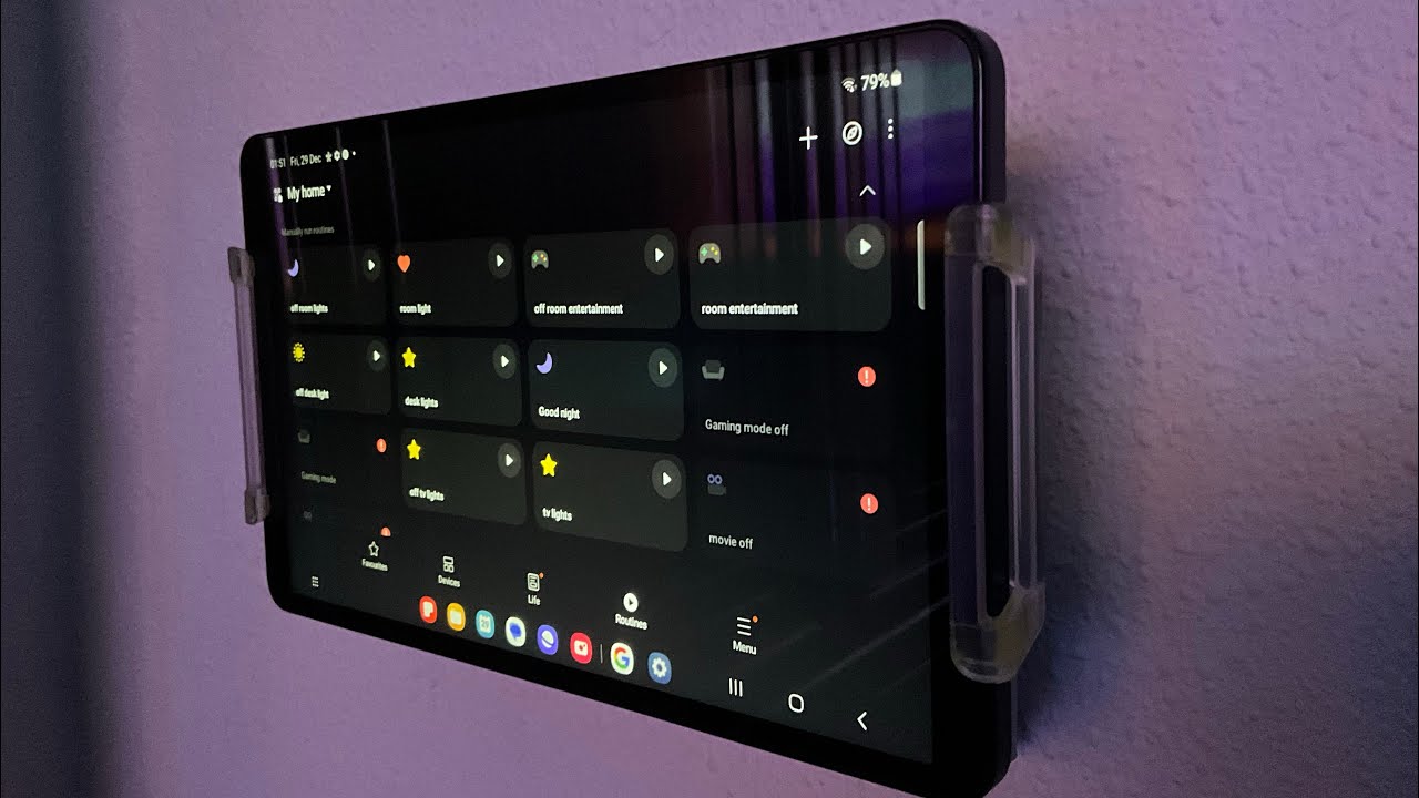 My budget tablet Samsung tab a9 for room control - YouTube