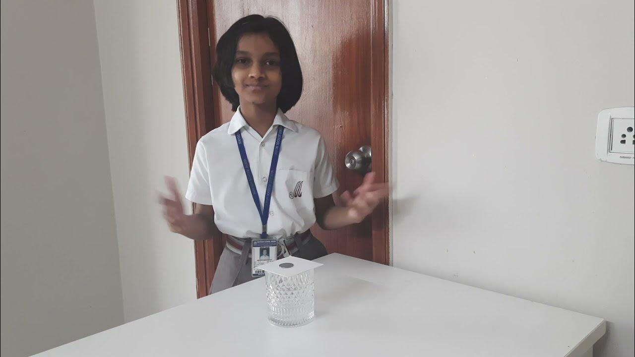 Coin Drop | Inertia Science Experiment | School Kids | Newtons Law of ...