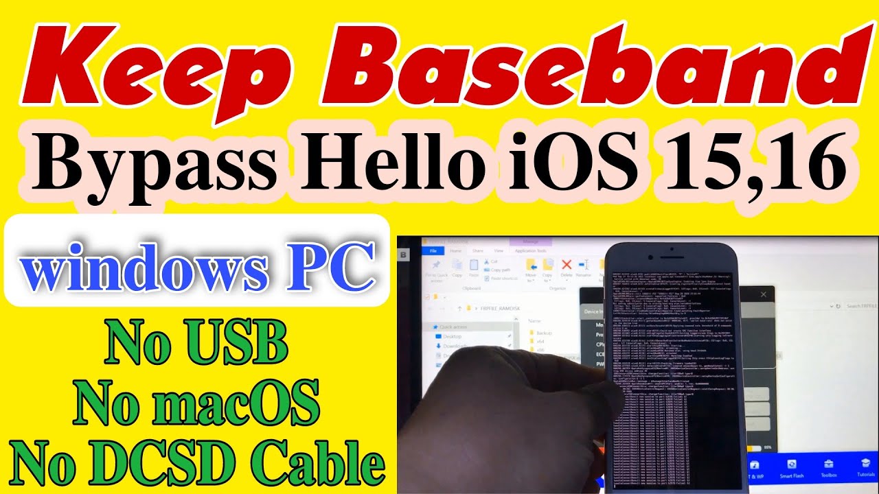 [Windows] Bypass HELLO | iOS 15, 16 | Fix Keep Baseband | No USB/macOS ...