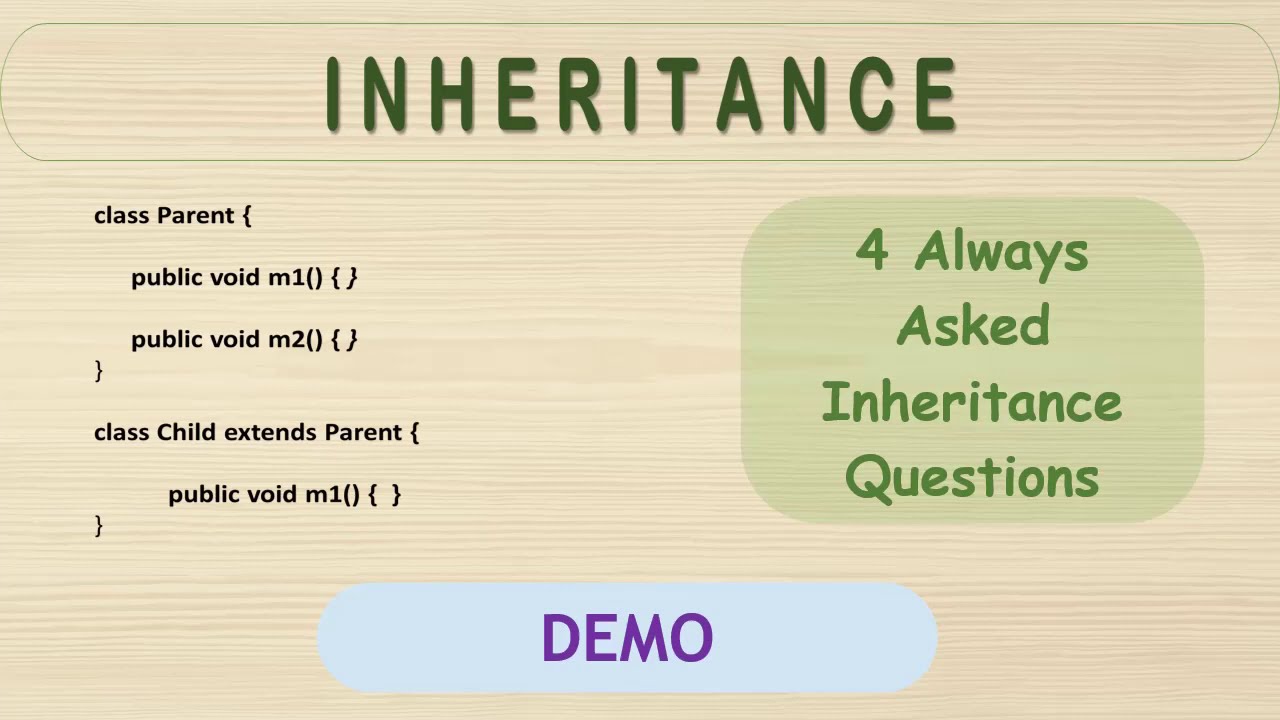4 Important Questions in INHERITANCE (हिंदी) | Coding scenario | OOPS ...