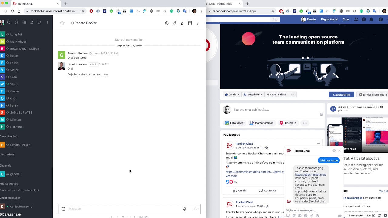 Rocket.Chat - Facebook Integration - YouTube