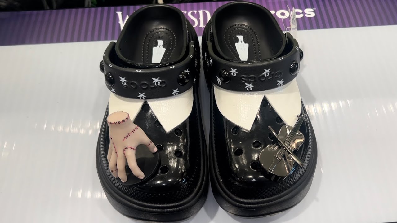 Crocs Stomp Clog Wednesday Adams - YouTube
