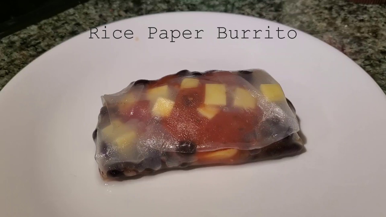 Rice Paper Burrito - YouTube