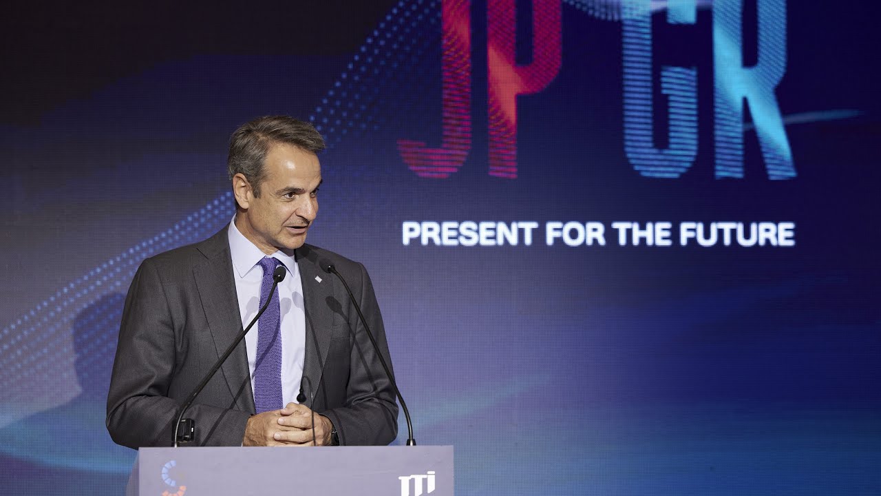 Τοποθέτηση του Πρωθυπουργού Κυριάκου Μητσοτάκη σε συνέδριο της JTI Hellas - YouTube