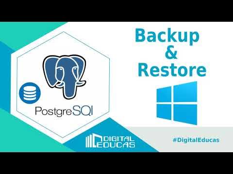 Como generar backup y restore de Postgresql con pgdump y psql en Windows 10 - YouTube
