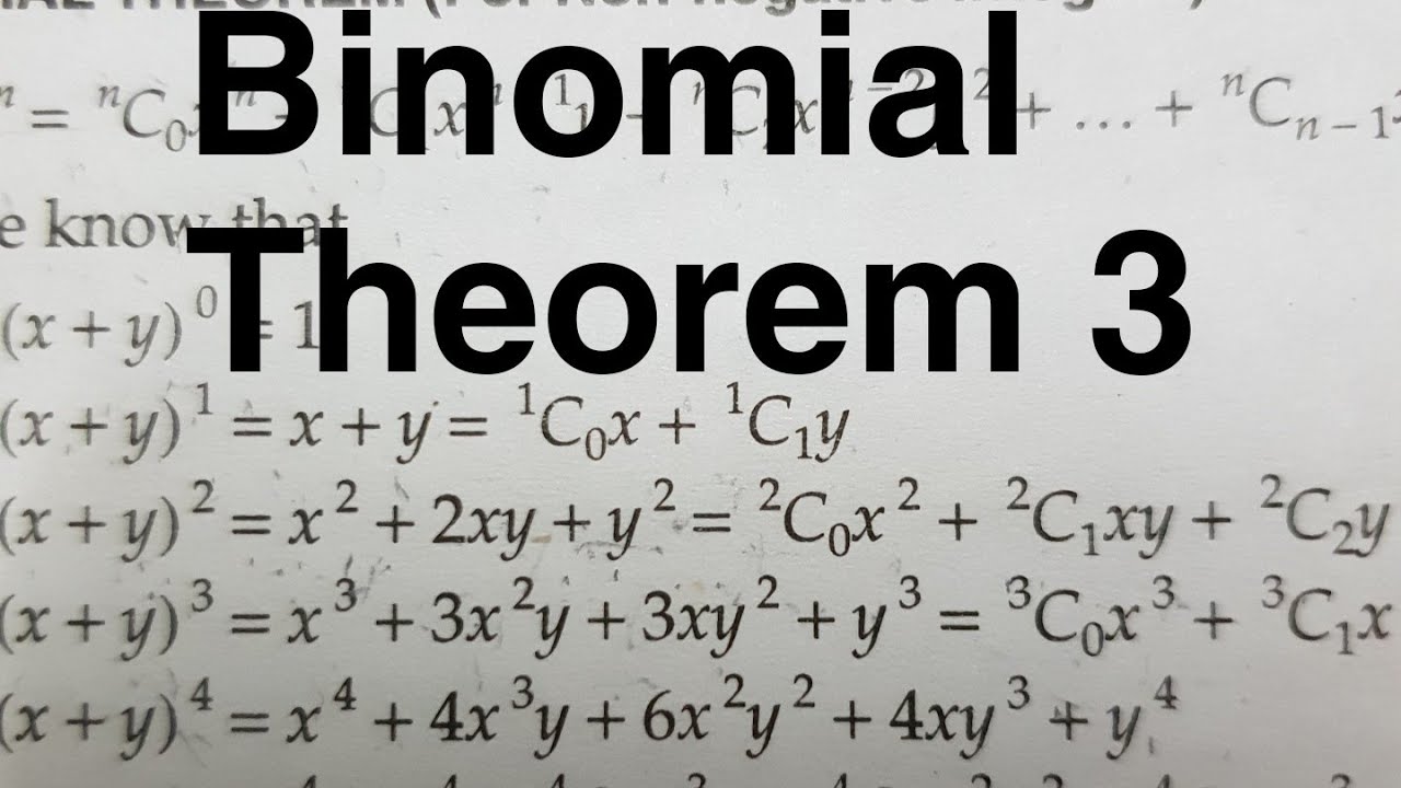 Binomial Theorem 3 - YouTube