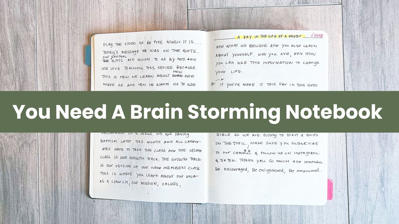 You Need A Brain Storming Notebook #vlogmas #day8 - YouTube